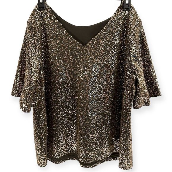 Cato | Tops | Cato Womens Sequined Blousesize 82 | Poshmark